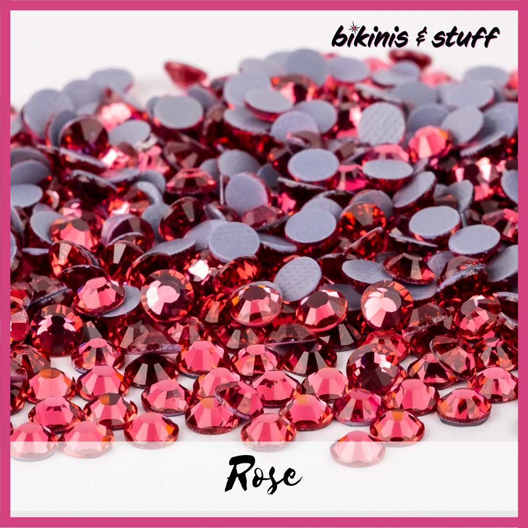 Rose- Hotfix Rhinestones – Bikinis and Stuff